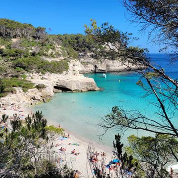 Mapa de playas y calas de Menorca